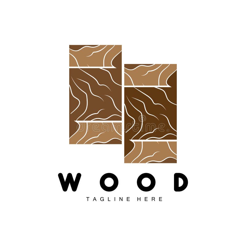Wood Layer Logo Tree Bark Structure Design Forest Template Vector Stock ...