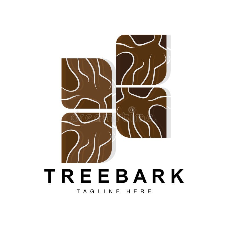 Wood Layer Logo Tree Bark Structure Design Forest Template Vector Stock ...