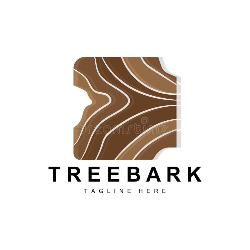 Wood Layer Logo Tree Bark Structure Design Forest Template Vector Stock ...