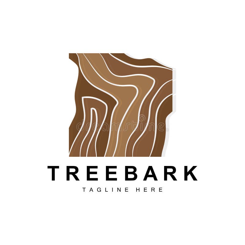 Wood Layer Logo Tree Bark Structure Design Forest Template Vector Stock ...