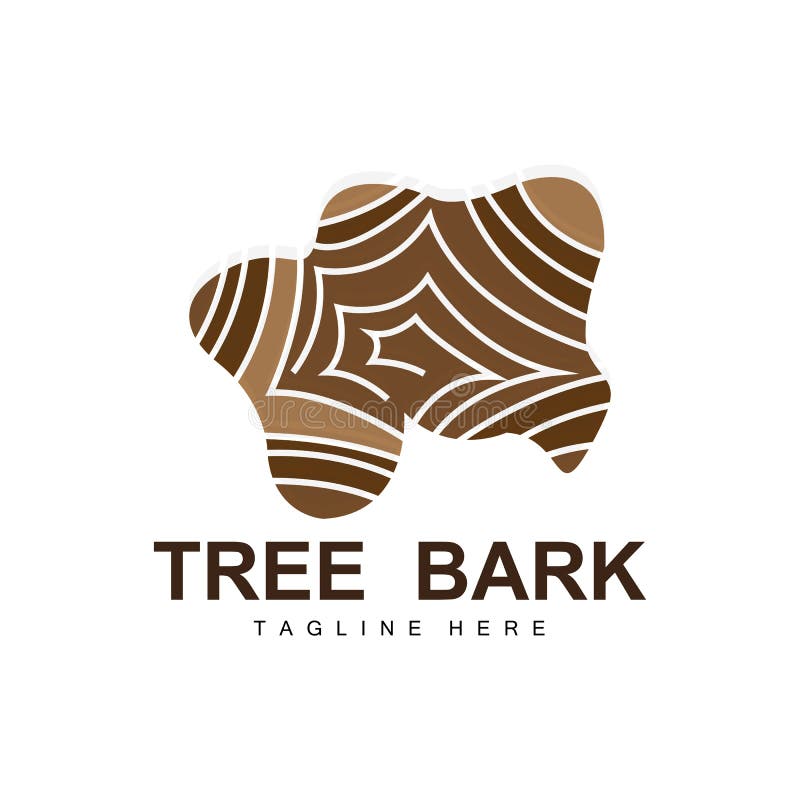 Wood Layer Logo Tree Bark Structure Design Forest Template Vector Stock ...