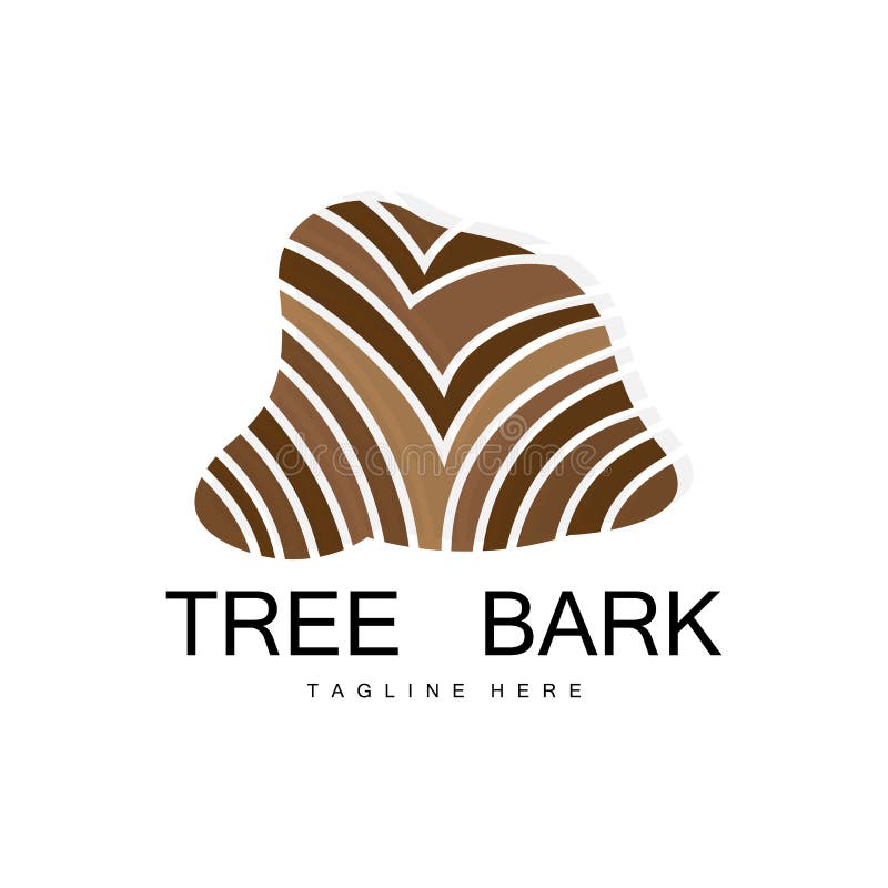 Wood Layer Logo Tree Bark Structure Design Forest Template Vector Stock ...