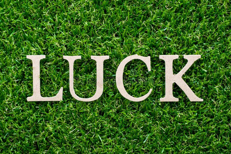 Word LUCK Playing Cards With Lucky Clover Leaf Cli Stock Photo - Image ...