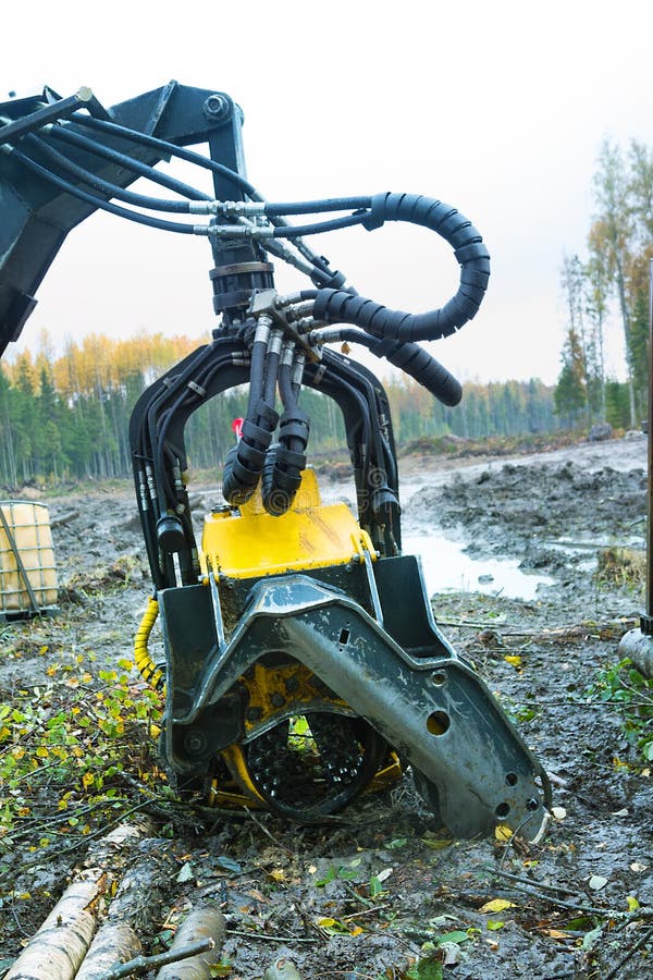 Wood loader engine part stock image. Image of truck - 231075131
