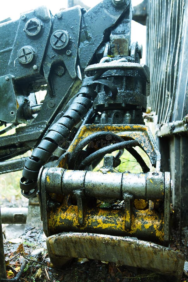 Wood loader engine part stock image. Image of building - 231075271