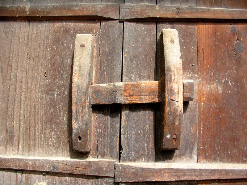 Wood Lock stock photo. Image of conceal, secure, secrete - 82600