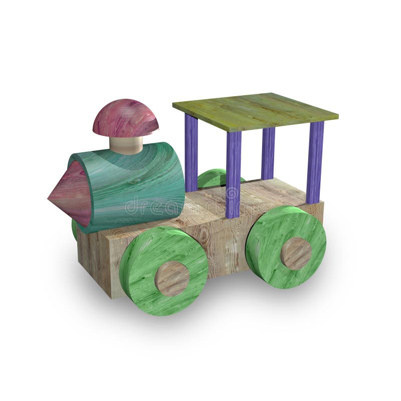 Wood locomotive stock illustration. Illustration of transport - 42349976