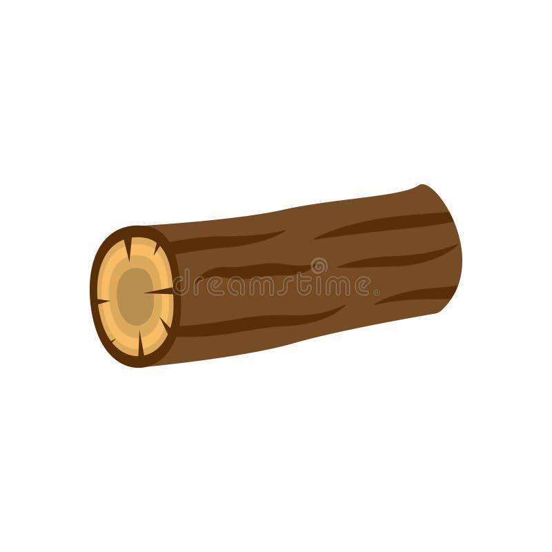 Wood Log Icon Design Template Vector Isolated Illustration Stock ...