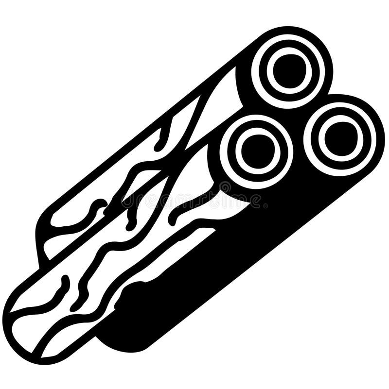 Wood Log Illustration by Crafteroks Stock Vector - Illustration of icon ...