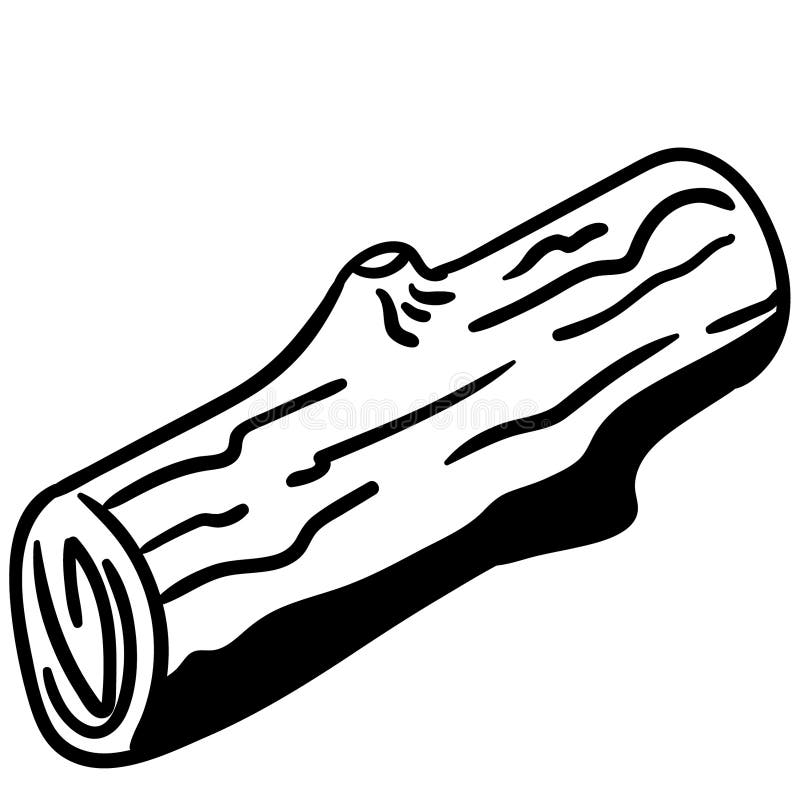 Wood Log Illustration by Crafteroks Stock Vector - Illustration of ...