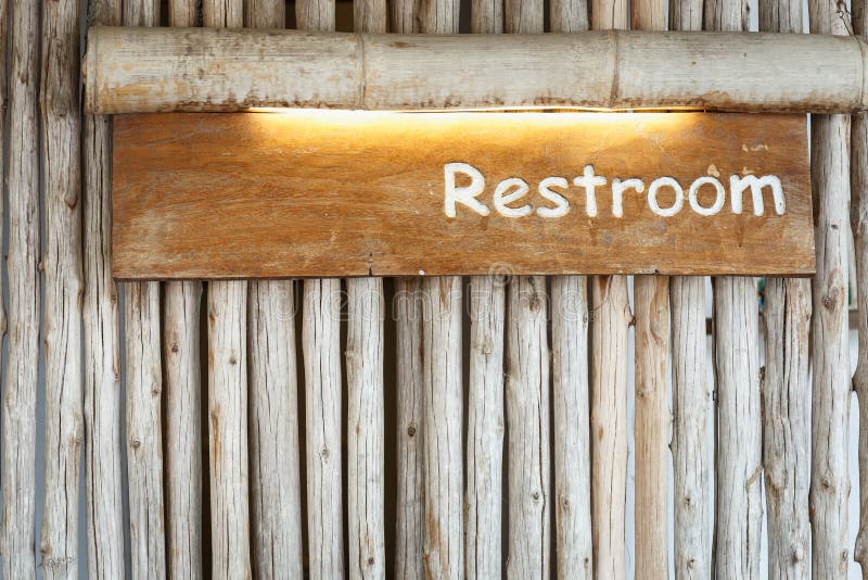 Wood Log and Rest Room Text Background Stock Photo - Image of natural ...