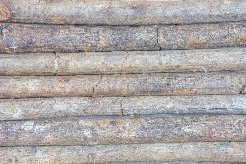 Wood Log Wall Textured Horizontal Background. Stock Image - Image of ...