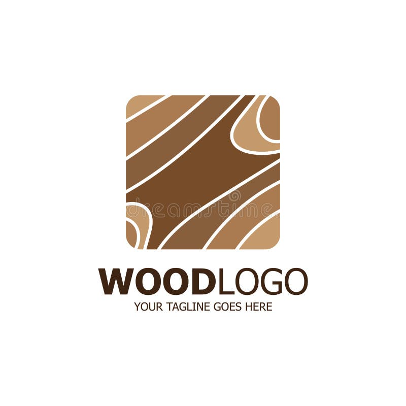Wood Logo Based Design Vector Template Stock Vector - Illustration of ...