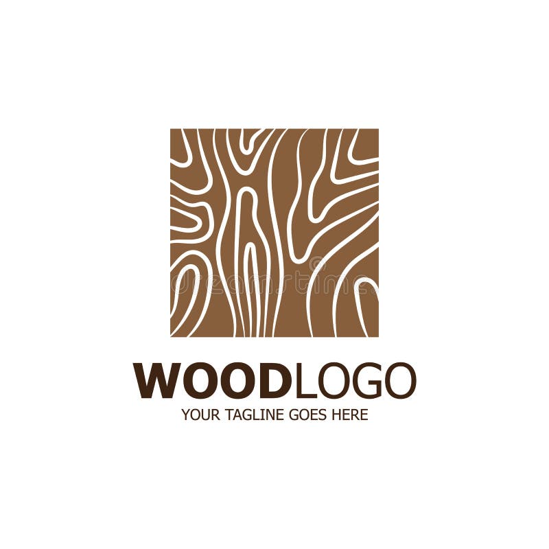 Wood Logo Based Design Vector Template Stock Vector - Illustration of ...