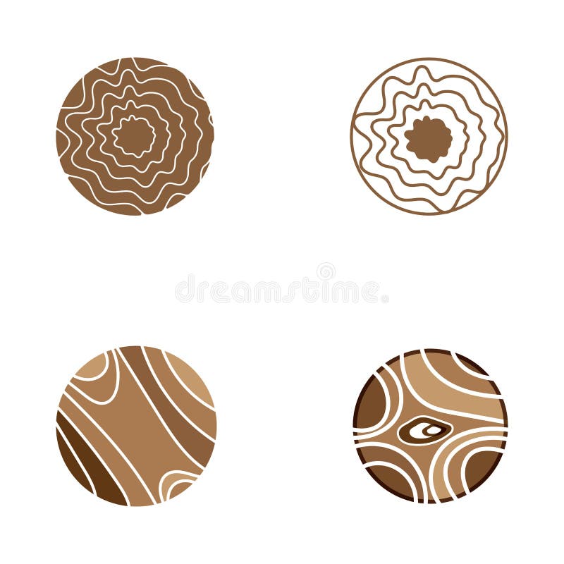 Wood Logo Based Design Vector Template Stock Vector - Illustration of ...