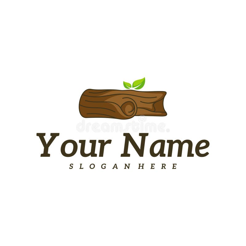 Wood Logo Design Template. Creative Wood Logo Vector Illustration Stock ...