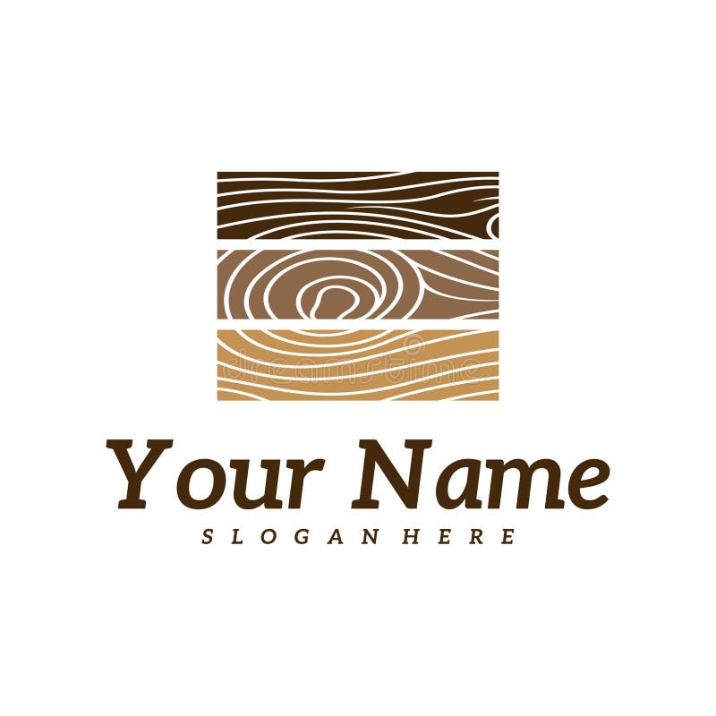 Wood Logo Design Template. Creative Wood Logo Vector Illustration Stock ...