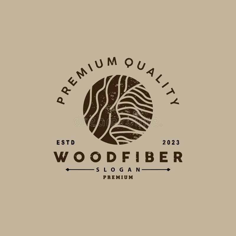 Wood Logo, Wood Fiber Bark Layer Vector, Tree Trunk Inspiration ...
