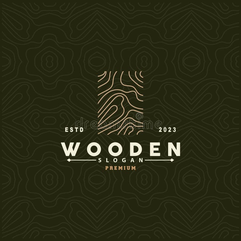 Wood Logo, Wood Fiber Bark Layer Vector, Tree Trunk Inspiration ...
