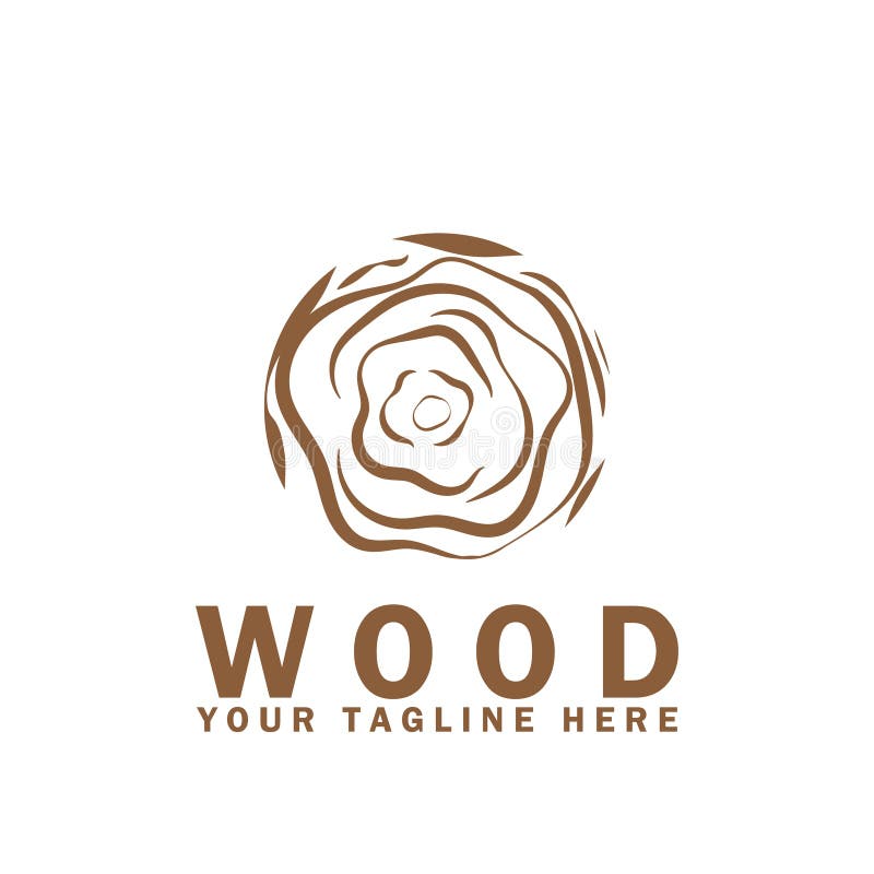 Wood Logo Icon Template Vector Illustration Template Design Stock ...