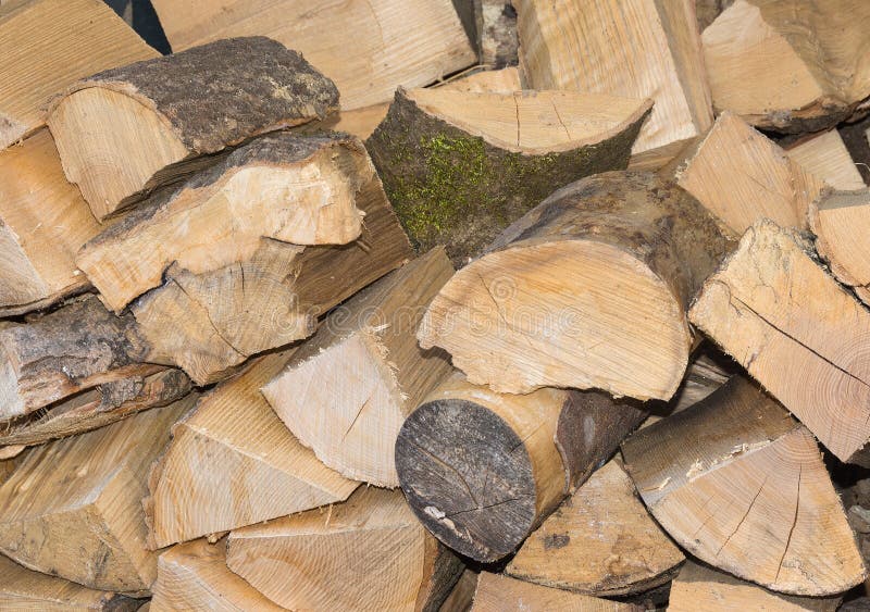 Wood logs ready for use. stock photo. Image of wood, wooden - 55227842