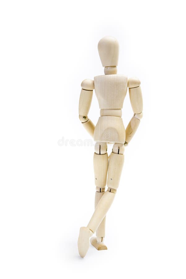 Wooden doll stock image. Image of isolated, design, exercise - 22979299
