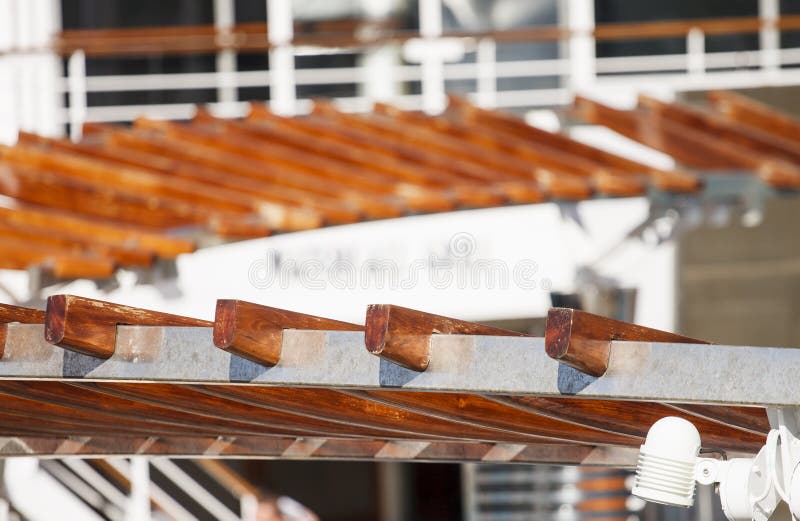 Wood and Metal Trim on Ship Stock Photo - Image of wood, trim: 25359792