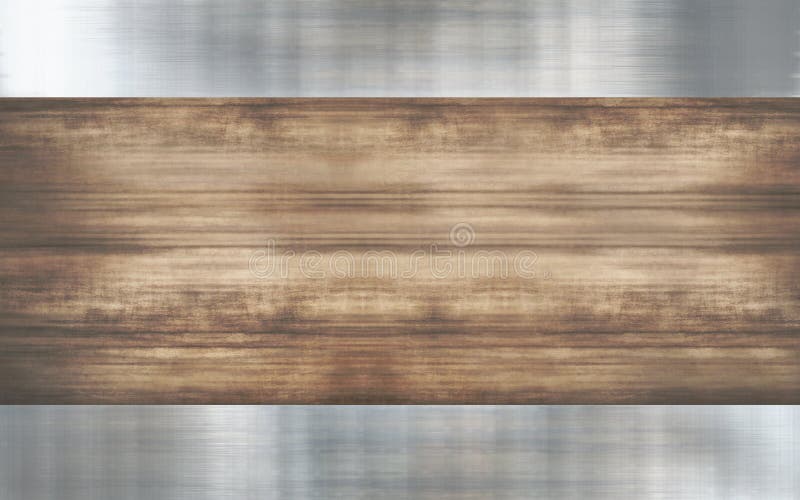 Wood Metallic Background Design Stock Illustration - Illustration of ...