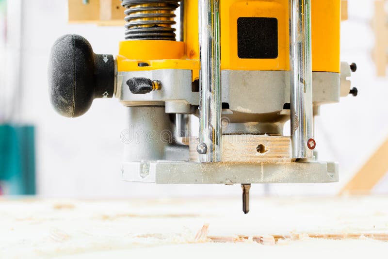 Wood milling machine stock photo. Image of surface, veneer - 56381722
