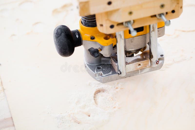 Wood milling machine stock image. Image of metal, plywood - 56564833