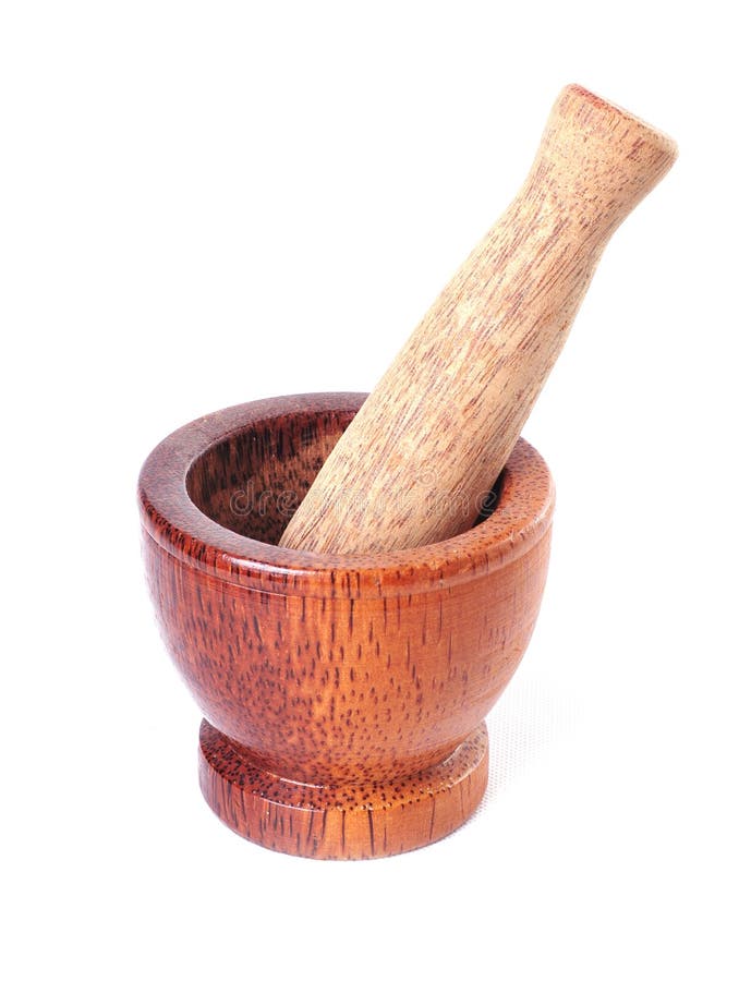 Wood mortar stock photo. Image of kitchen, food, wooden - 24825196