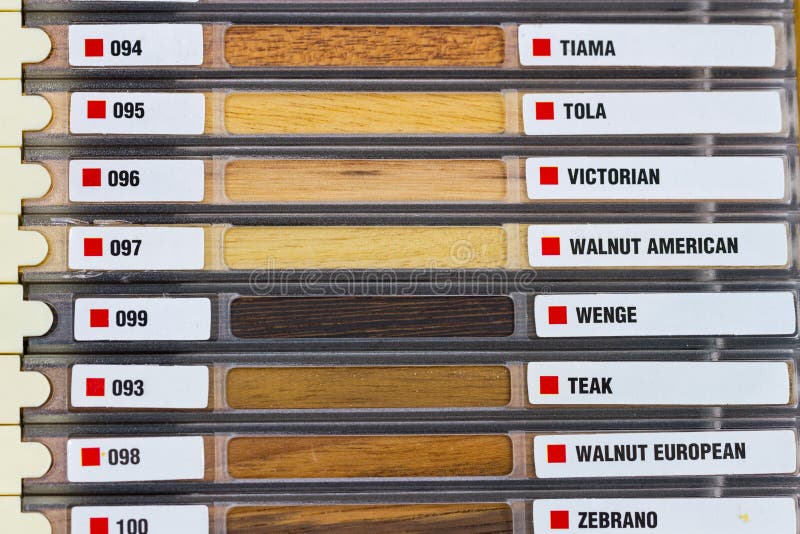 Wood names and sample stock photo. Image of name, vintage - 41839094