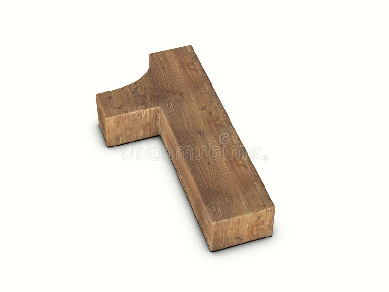 Wood Number, Wooden Plank Numeric Font Held with Nails. Vector Stock ...