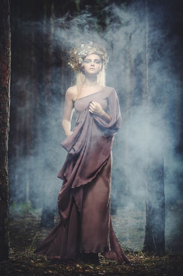 Wood nymph stock image. Image of attractive, adult, hairstyle - 25948645