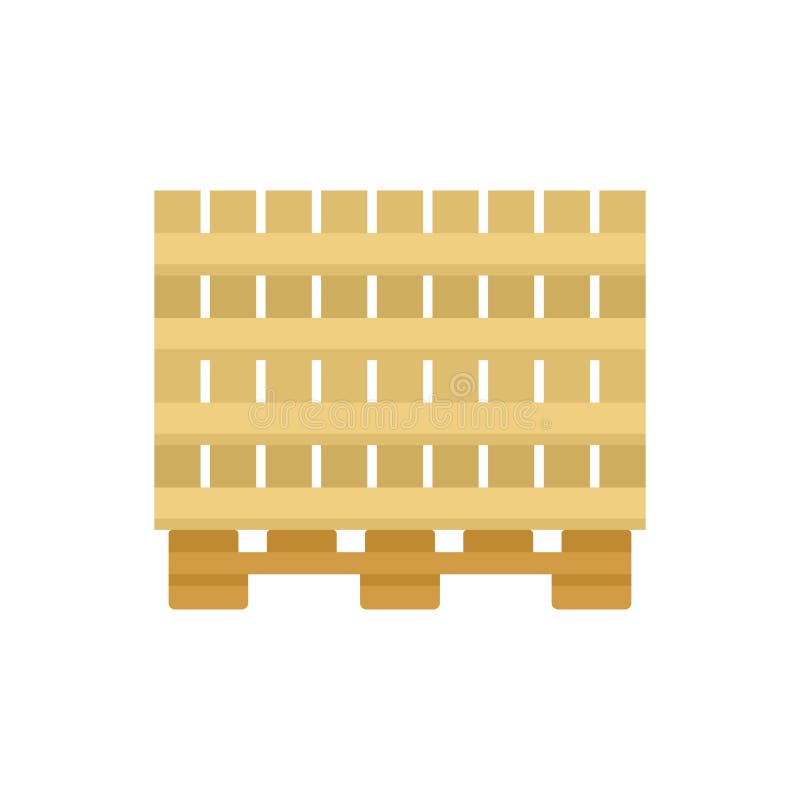 Pallet Icon. Monochrome Style Design from Logistics Delivery Icon ...