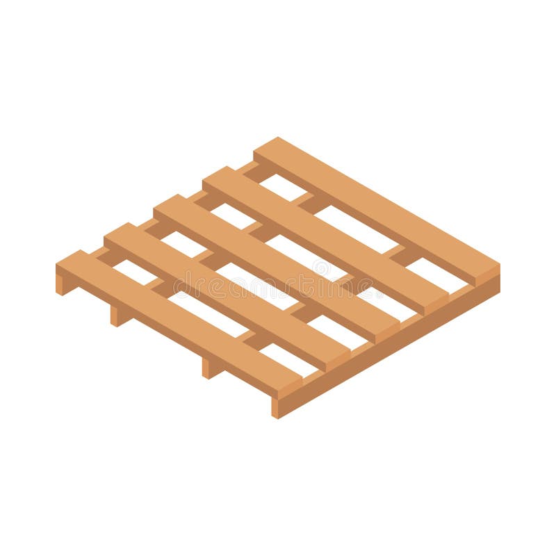 Wood pallet icon stock vector. Illustration of platform - 229720346