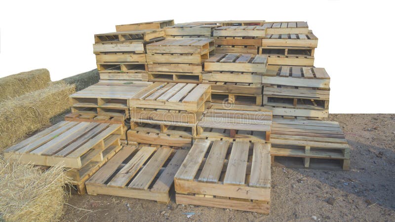 Wood pallet stock image. Image of pile, plank, cargo - 63703713