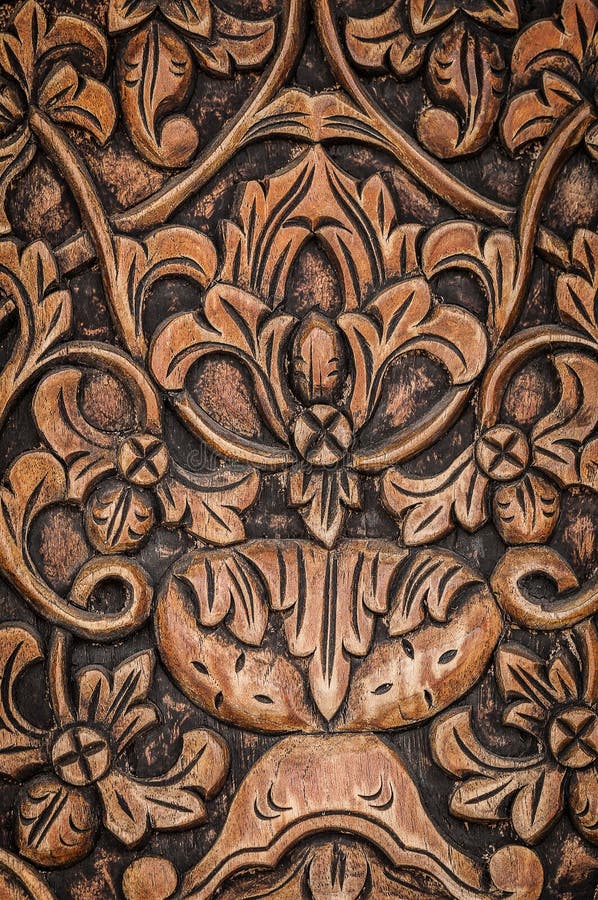 Wood panel carving stock image. Image of decor, texture - 54798105