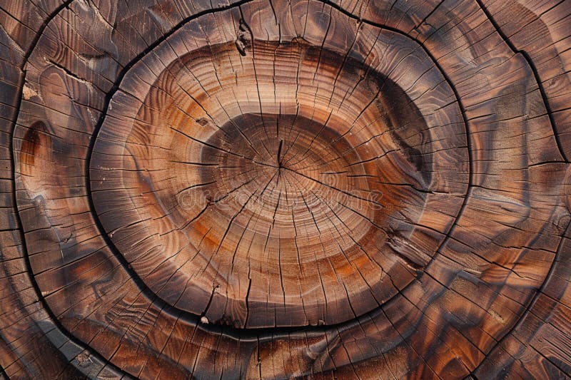 Wood Pattern Circle, Intricately Cut with Chainsaw, Rustic Texture ...