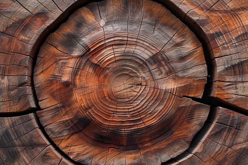 Wood Pattern Circle, Intricately Cut with Chainsaw, Rustic Texture ...