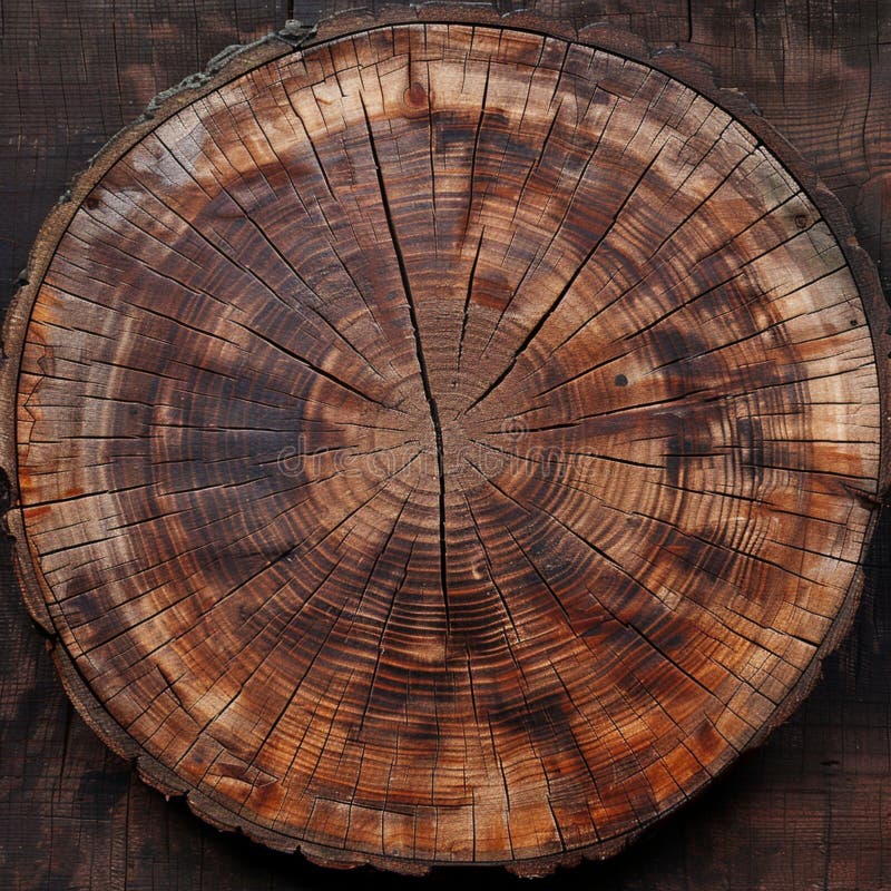 Wood Pattern Circle, Intricately Cut with Chainsaw, Rustic Texture ...