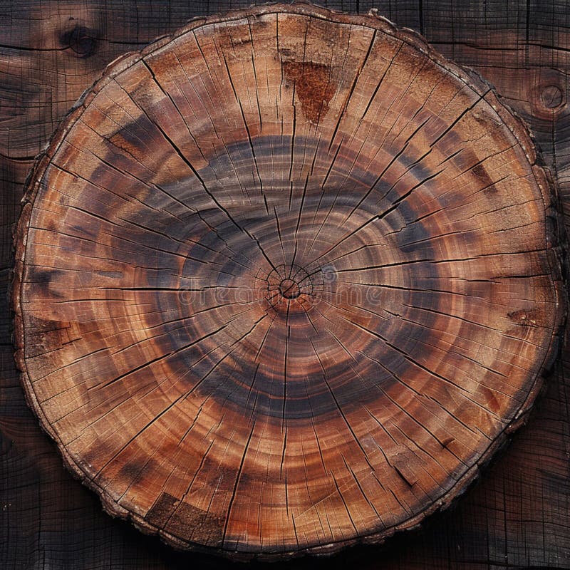 Wood Pattern Circle, Intricately Cut with Chainsaw, Rustic Texture ...