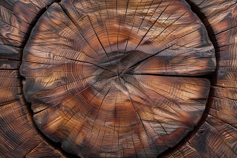 Wood Pattern Circle, Intricately Cut with Chainsaw, Rustic Texture ...