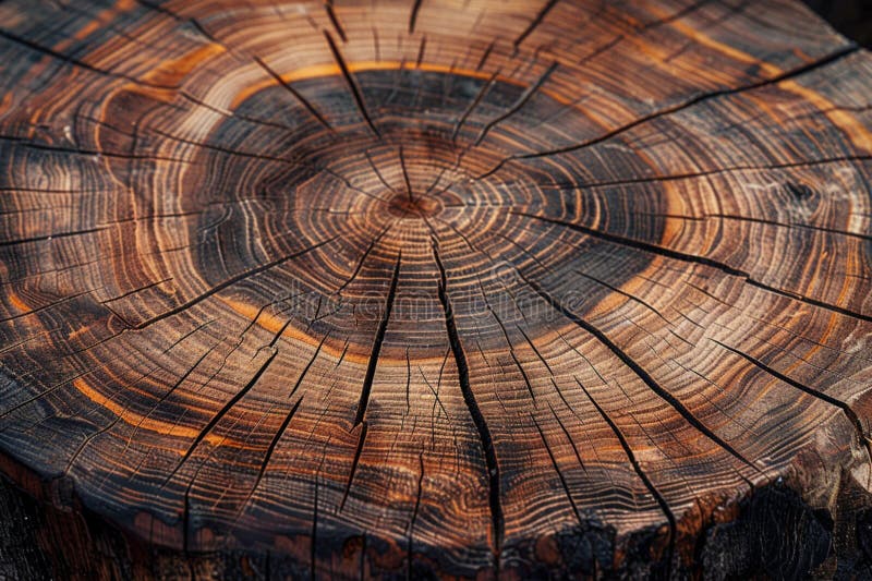 Wood Pattern Circle, Intricately Cut with Chainsaw, Rustic Texture ...