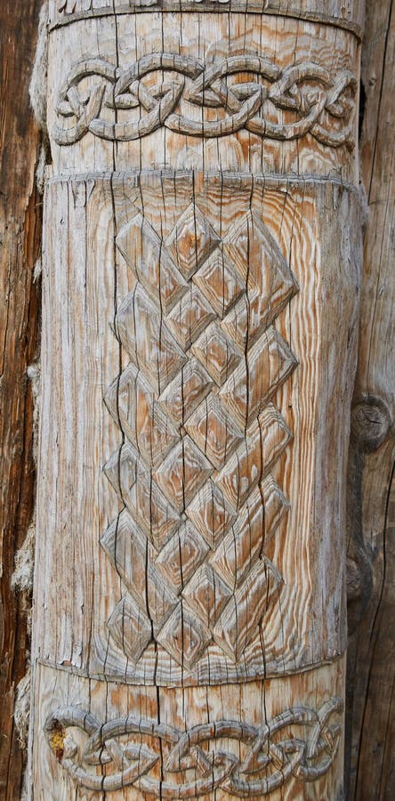 Wood Pattern Decorative Bas-relief on the Surface Stock Photo - Image ...
