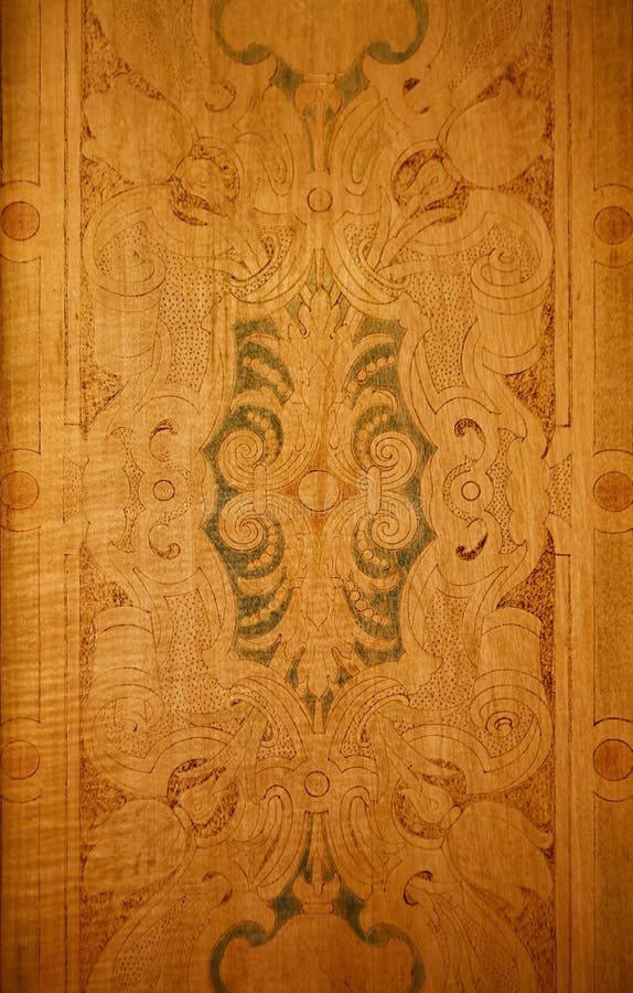 Wood Pattern Decorative Bas-relief on the Surface Stock Photo - Image ...