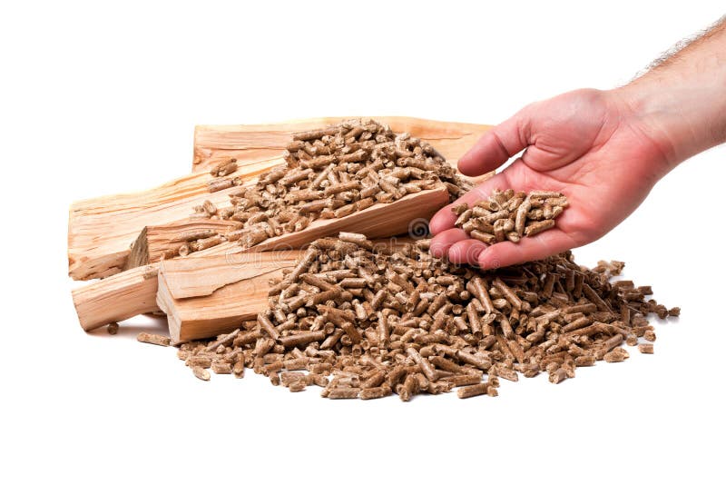 Wood pellet stock photo. Image of fuel, heating, fireplace - 35726554