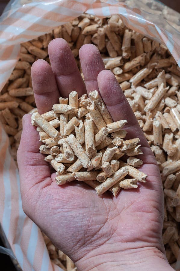 Wood pellet for heating stock image. Image of economy - 103547097