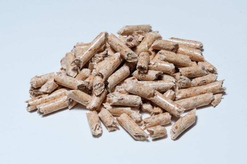 Wood pellet for heating stock image. Image of alternate - 103546367