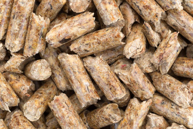Wood pellets close view stock image. Image of wood, absorbent - 93567639